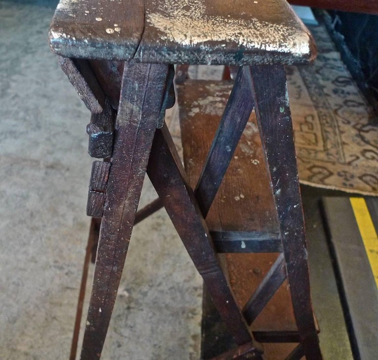 French 19th Century Artist Step Ladder at 1stDibs