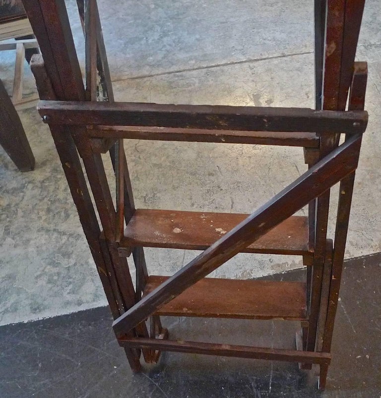 French 19th Century Artist Step Ladder at 1stDibs