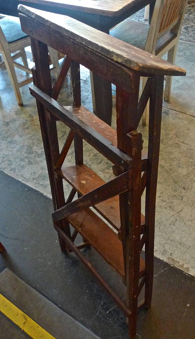 French 19th Century Artist Step Ladder at 1stDibs