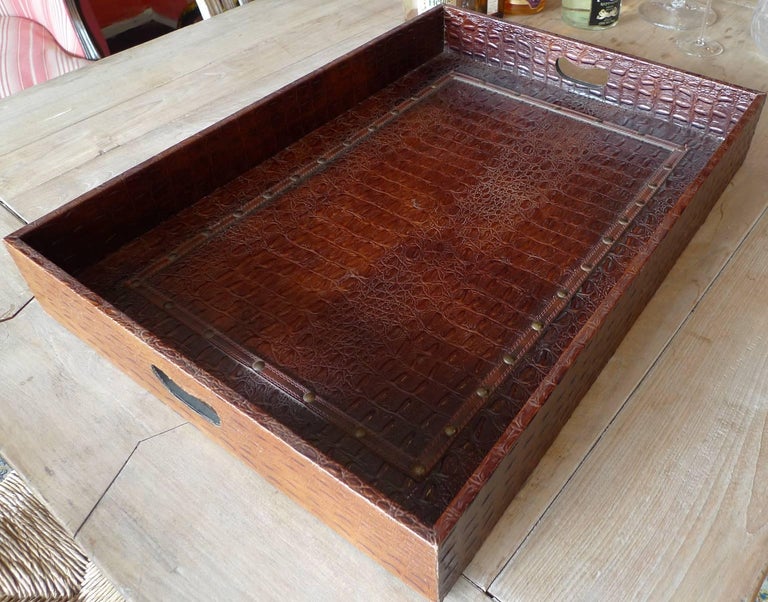 American Contemporary Alligator Butlers Tray at 1stDibs | alligator ...