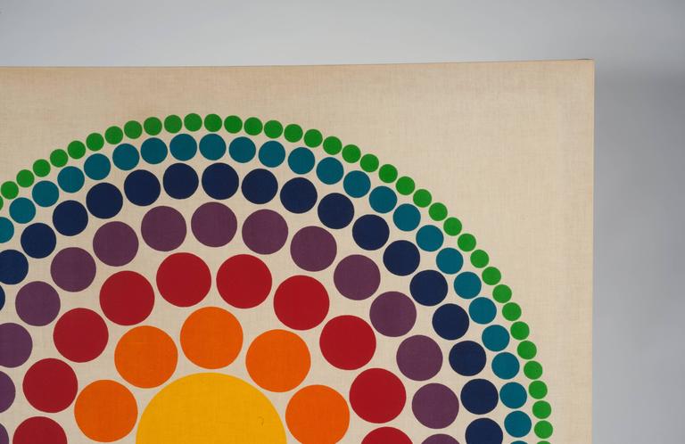 Verner Panton Roulette Circle Fabric Panel, 1965 at 1stDibs | verner ...