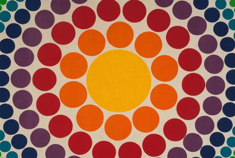 Verner Panton Roulette Circle Fabric Panel, 1965 at 1stDibs | verner ...
