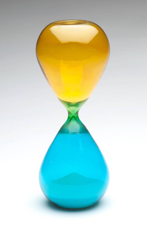 Vintage Modern Italian Murano Hourglass at 1stDibs