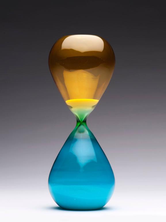 Vintage Modern Italian Murano Hourglass at 1stDibs