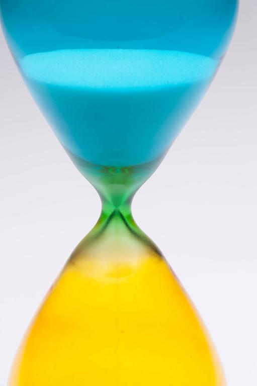 Vintage Modern Italian Murano Hourglass at 1stDibs