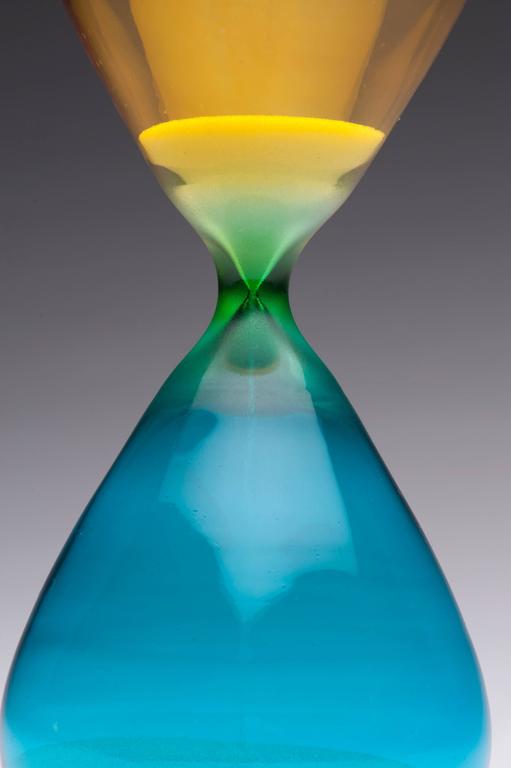 Vintage Modern Italian Murano Hourglass at 1stDibs