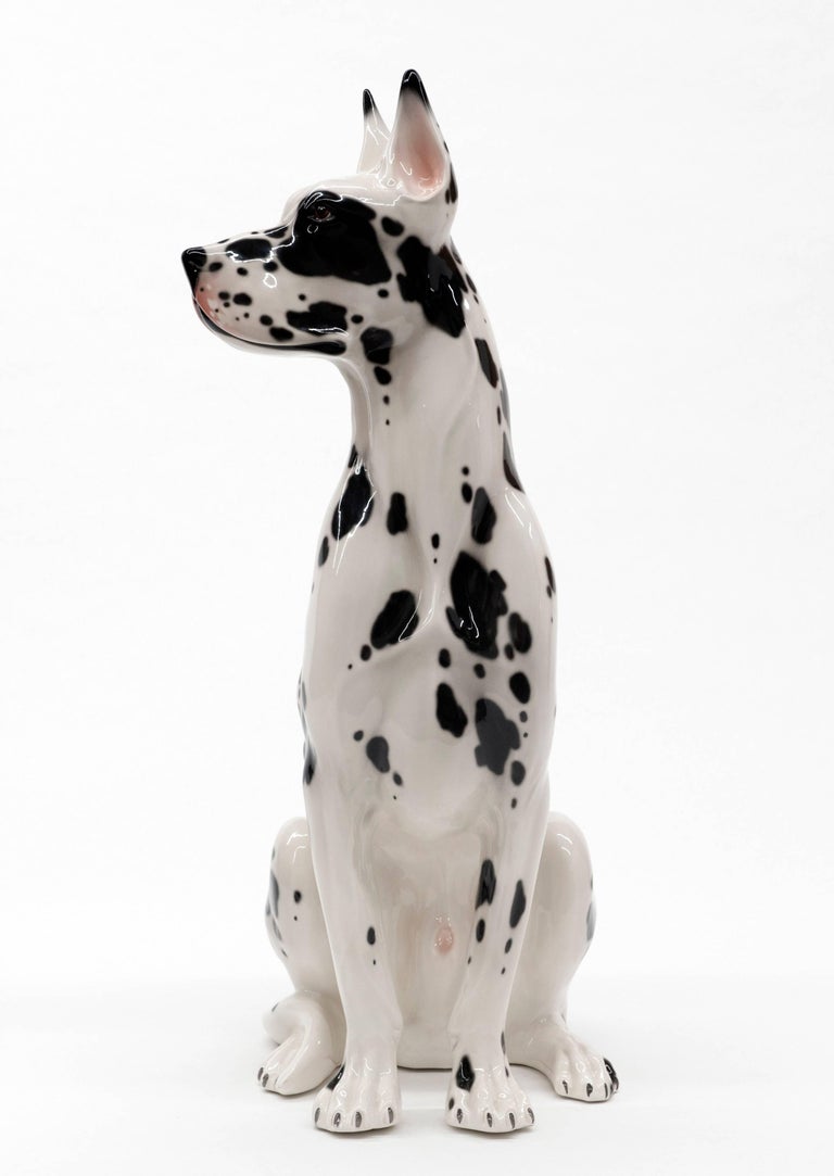 Ceramic Great Dane Dog Sculpture at 1stDibs | ceramic great dane statue ...