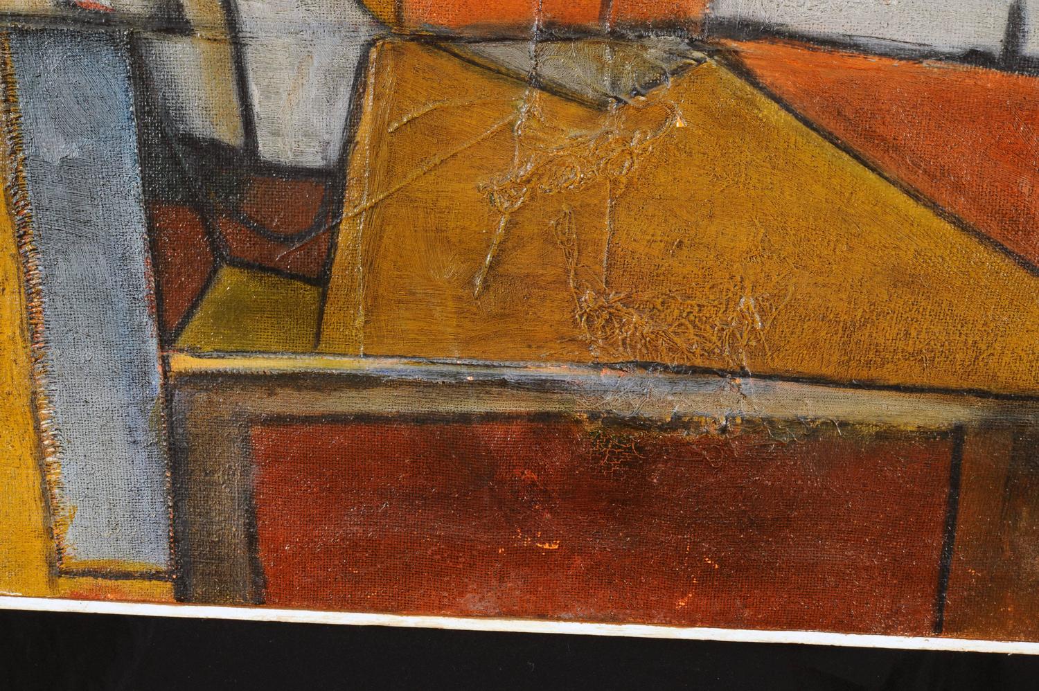 Latin American Cubist Modern Painting by Luis H. Padilla of Honduras ...