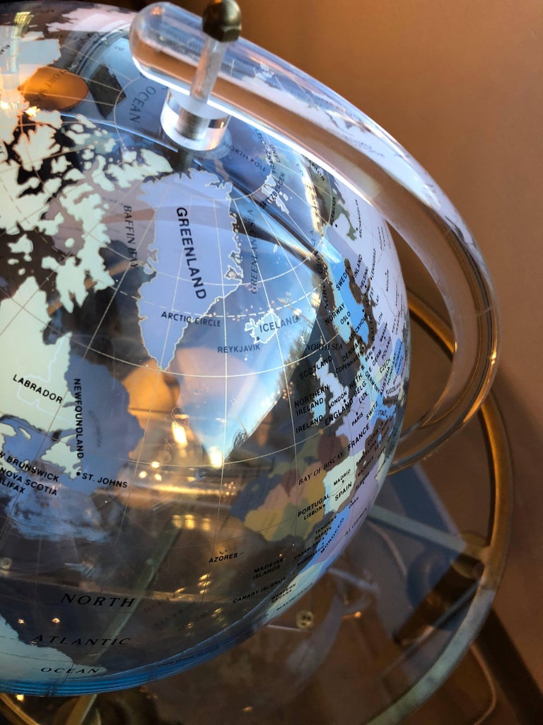 Mid-Century Modern Trippensee Planetarium Acrylic Spectrum Globe on ...