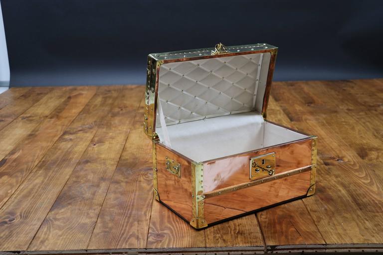 2016 Small Trunk in Copper and Brass, Malle Cuivre Piece Unique For ...