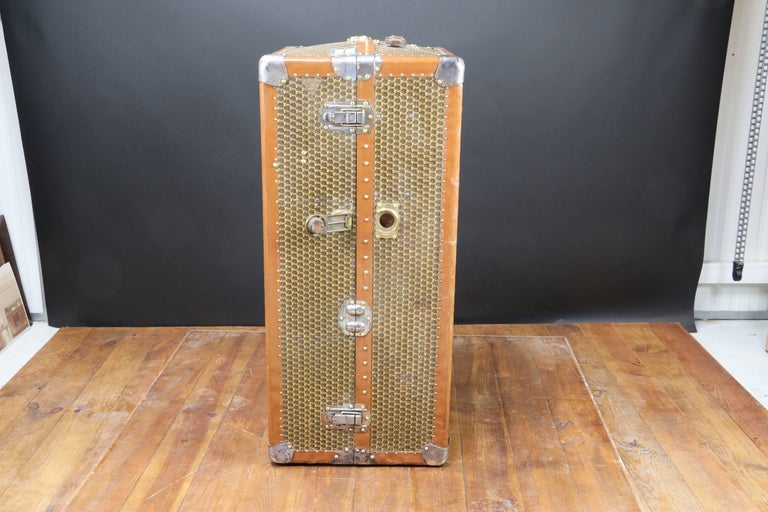 1930s Rare Moynat Monogram M Wardrobe For Sale at 1stDibs