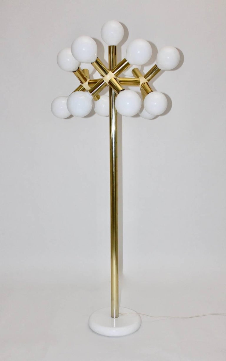Brass Atomic Floor Lamp by Trix and Robert Haussmann, 1960s ...