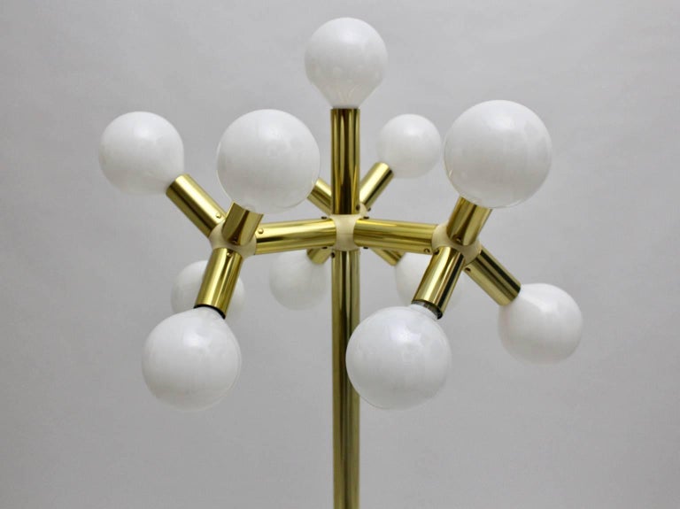 Brass Atomic Floor Lamp by Trix and Robert Haussmann, 1960s ...