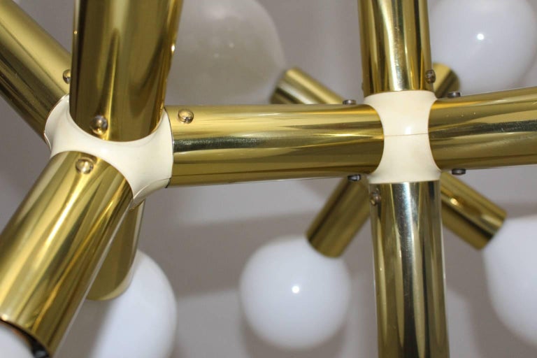 Brass Atomic Floor Lamp by Trix and Robert Haussmann, 1960s ...