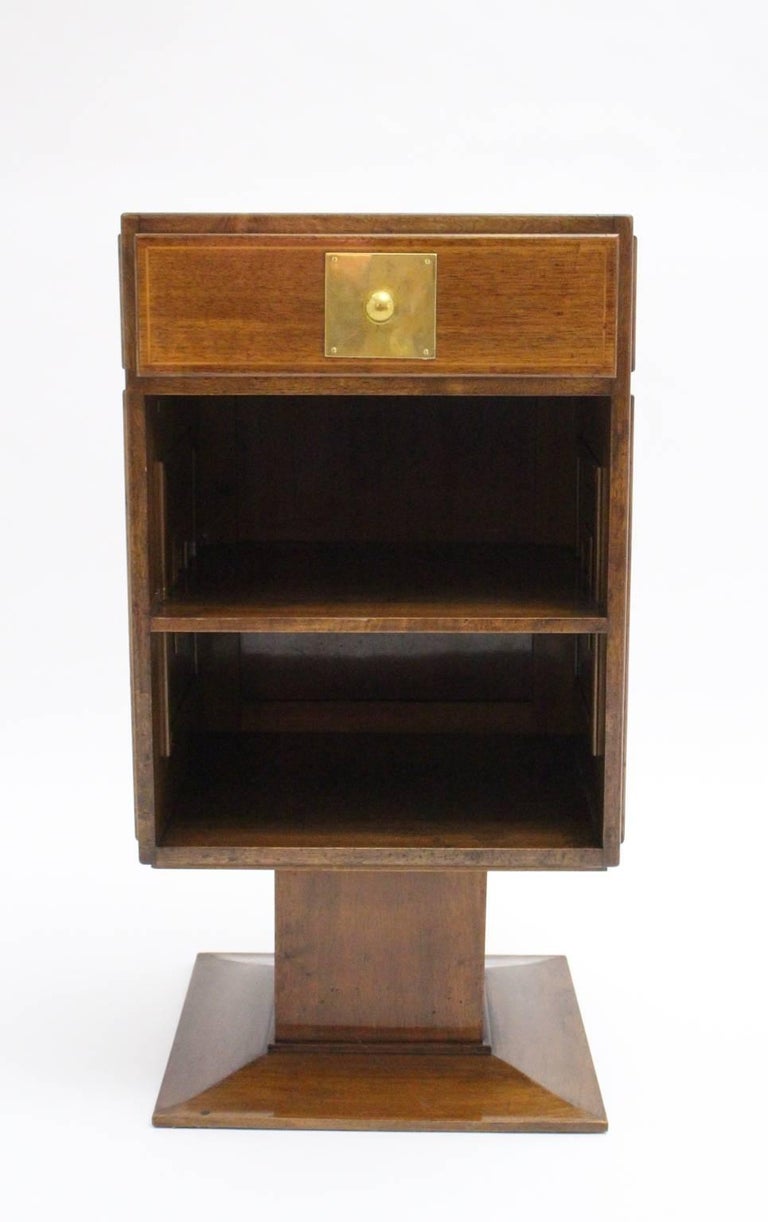 Vienna Secession Jugendstil Wood Brass Side Table Robert Oerley Vienna ...
