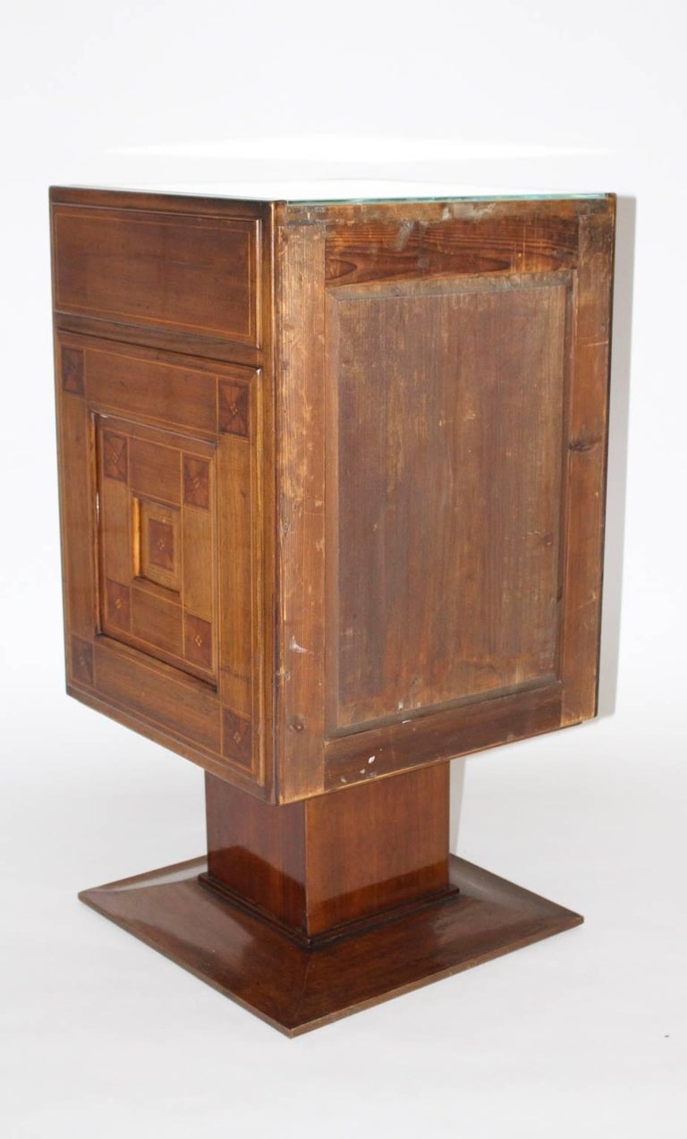 Vienna Secession Jugendstil Wood Brass Side Table Robert Oerley Vienna ...