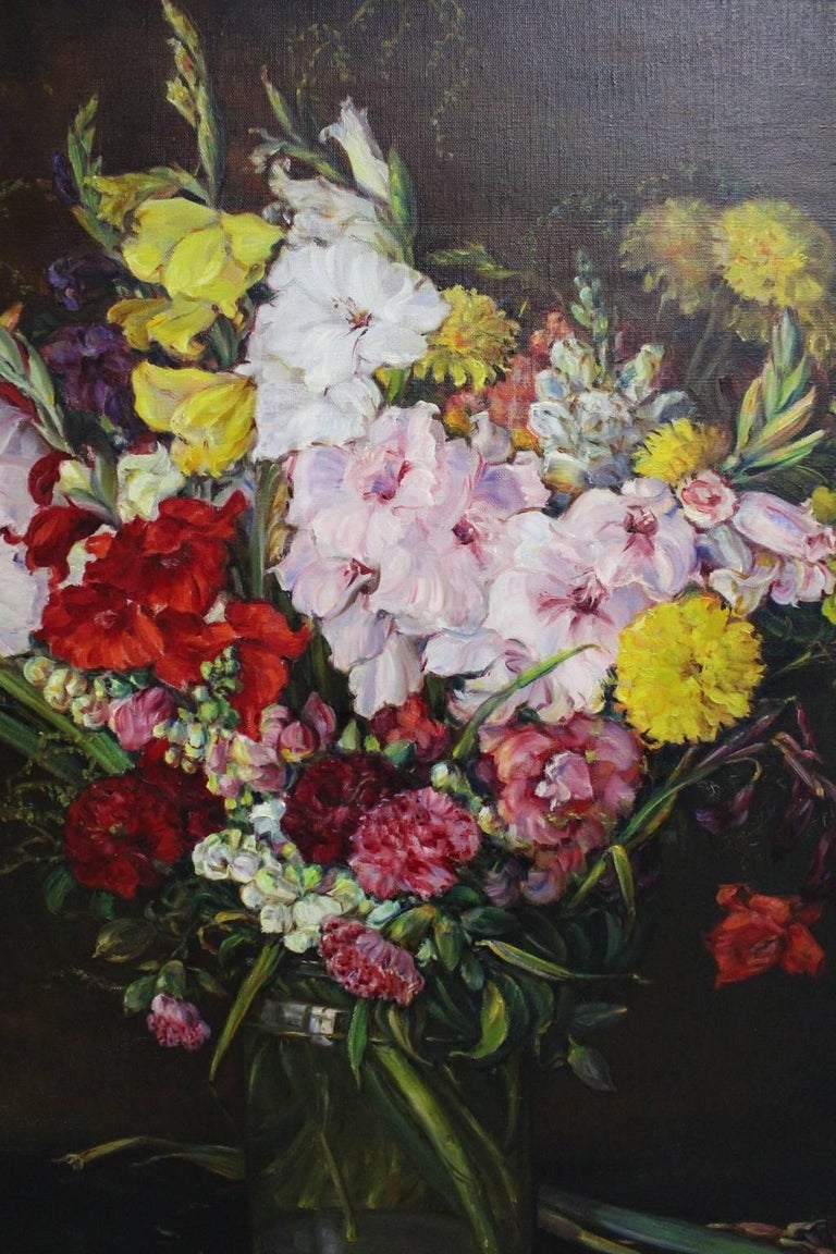Art Deco Era Painting Gladioli by Emil Fiala Vienna, 1930s For Sale at ...