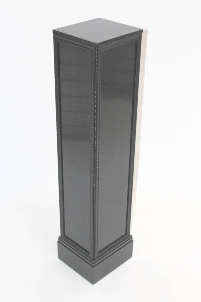 Black Art Deco Era Vintage Column 1920s Austria For Sale at 1stDibs