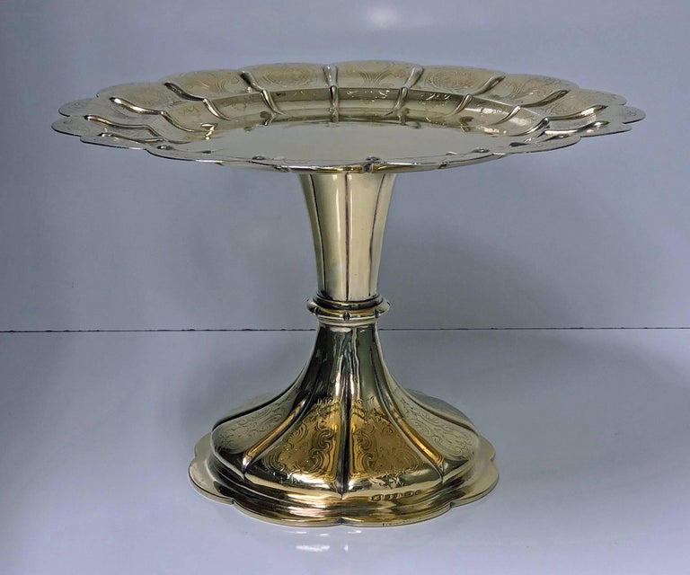 Elkington and Co Gilt Silver Plate Large Tazza, 1891 at 1stDibs ...