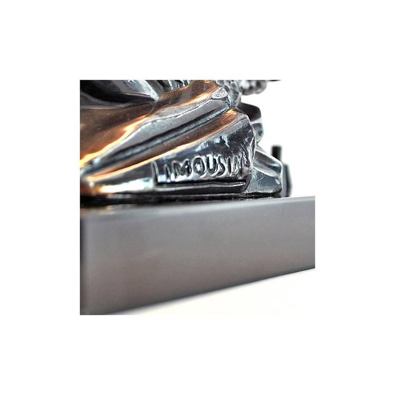 Art Deco Heron Lamp, France, circa1930, Signed Limousin at 1stDibs ...