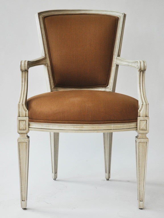 Set of Eight William Switzer Louis XVI Style Dining Chairs at 1stDibs