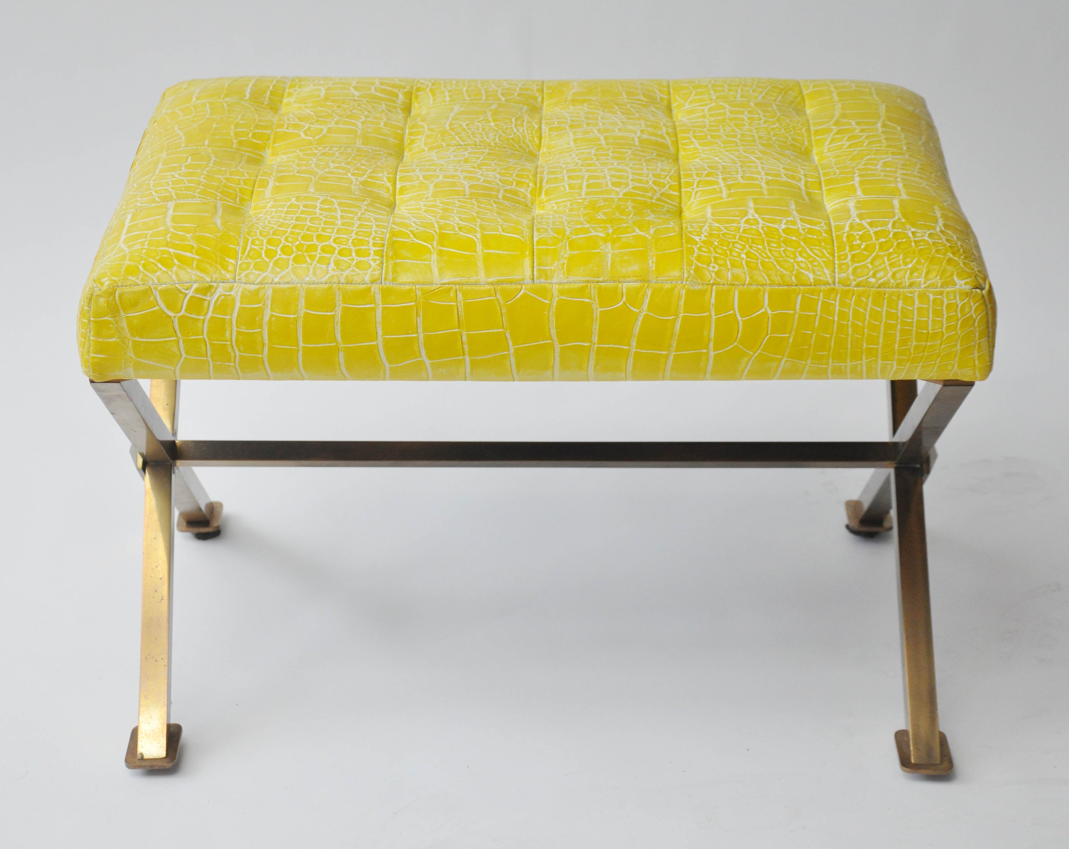 Button Tufted Old Plank Bench For Sale at 1stDibs