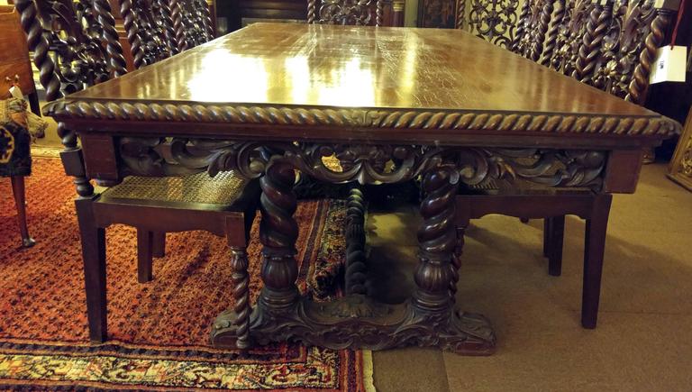 Jacobean Style Dining Table and Eight Chairs, late 19th/early 20th ...