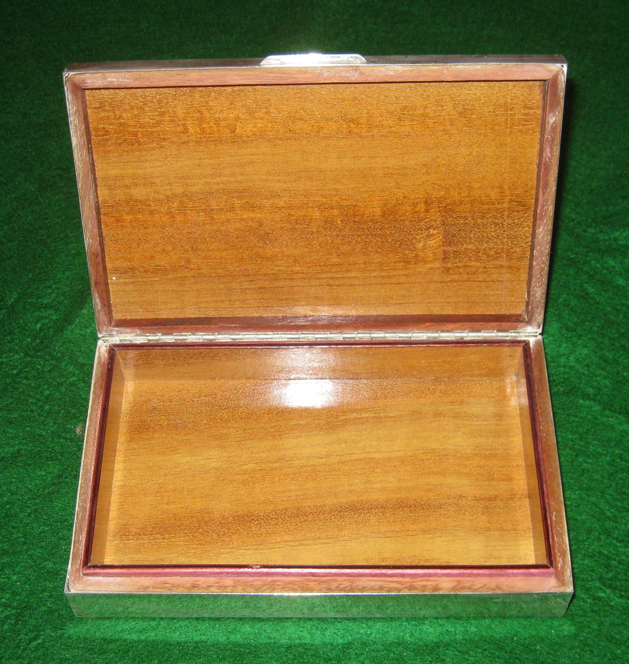 Art Deco Sterling Silver Cigarette Box at 1stDibs