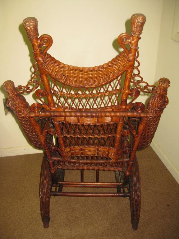 19th Century Natural Wicker Platform Rocker at 1stDibs | heywood ...