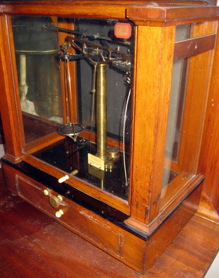 Vintage Mahogany Apothecary Balance Scale by Christian Becker, New York ...