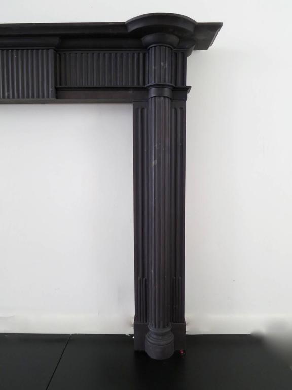Irish 19th Century Palladian Style Welsh Slate Fireplace Mantle For ...