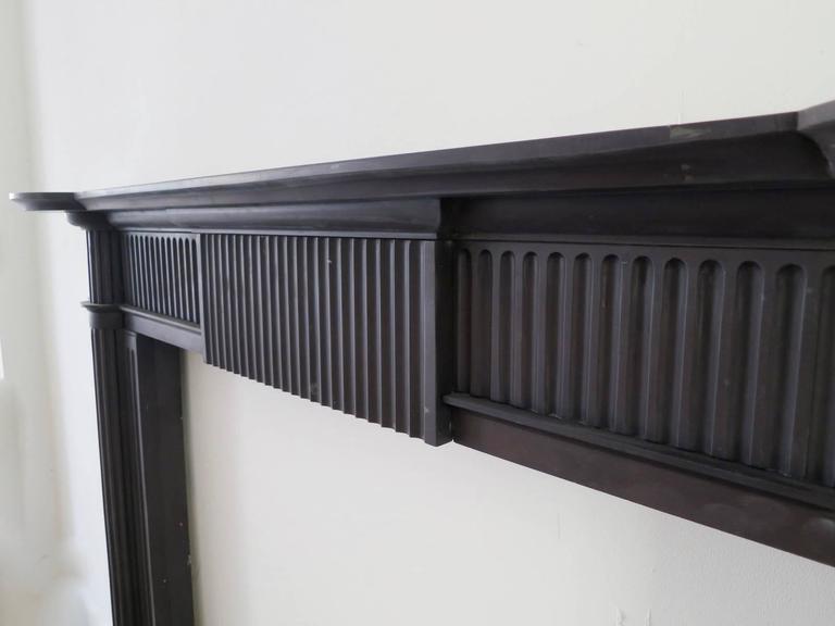 Irish 19th Century Palladian Style Welsh Slate Fireplace Mantle For ...