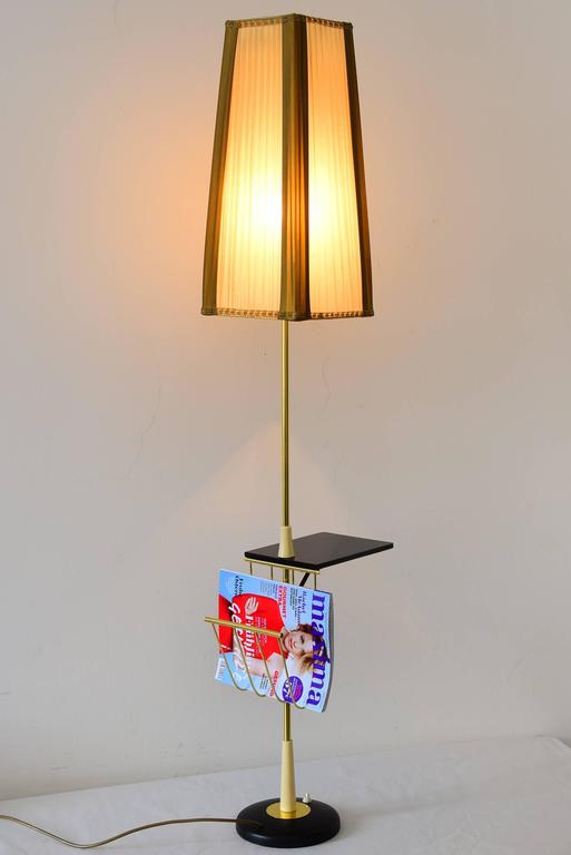 Floor Lamp with Table and Magazine Rack, circa 1950 at 1stDibs | floor ...
