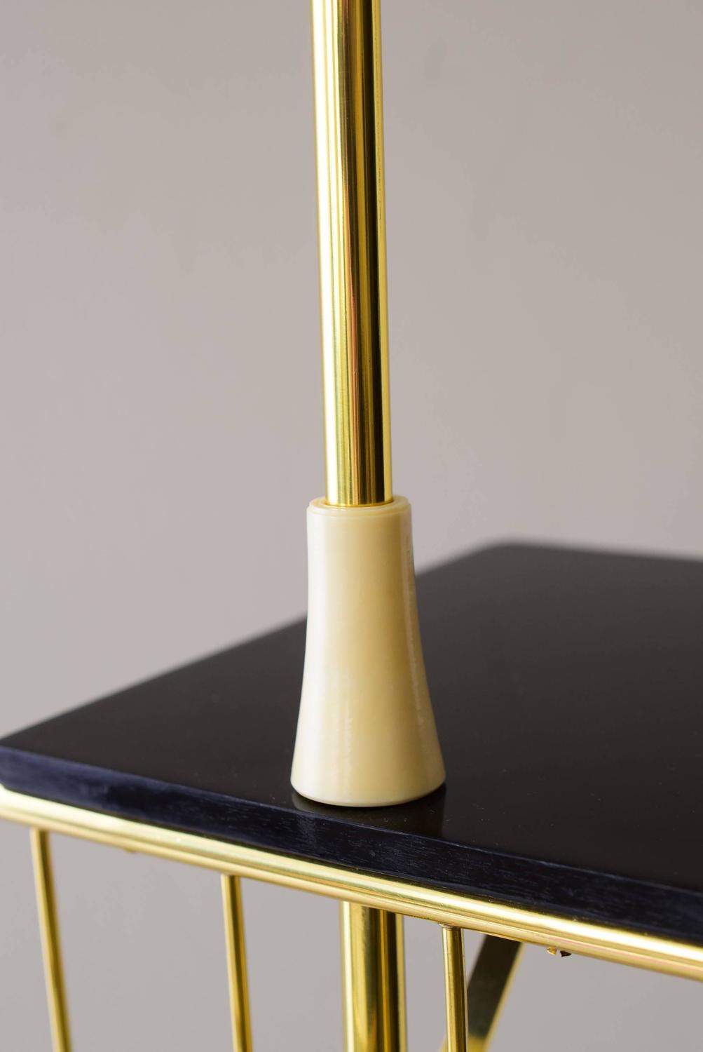 Floor Lamp with Table and Magazine Rack, circa 1950 For Sale at 1stdibs