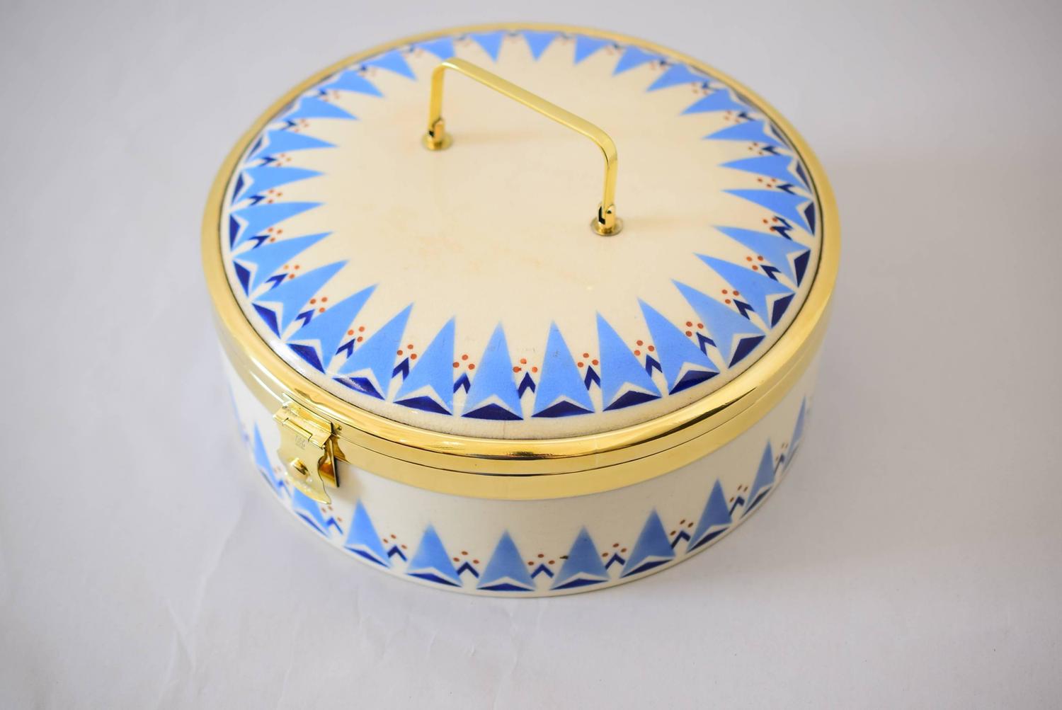 Art Deco Ceramic Bread Box, circa 1930 at 1stdibs