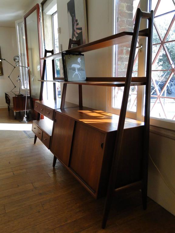 Teak Book Shelf Bookcase Designed by Arne Vodder for Vamo at 1stDibs