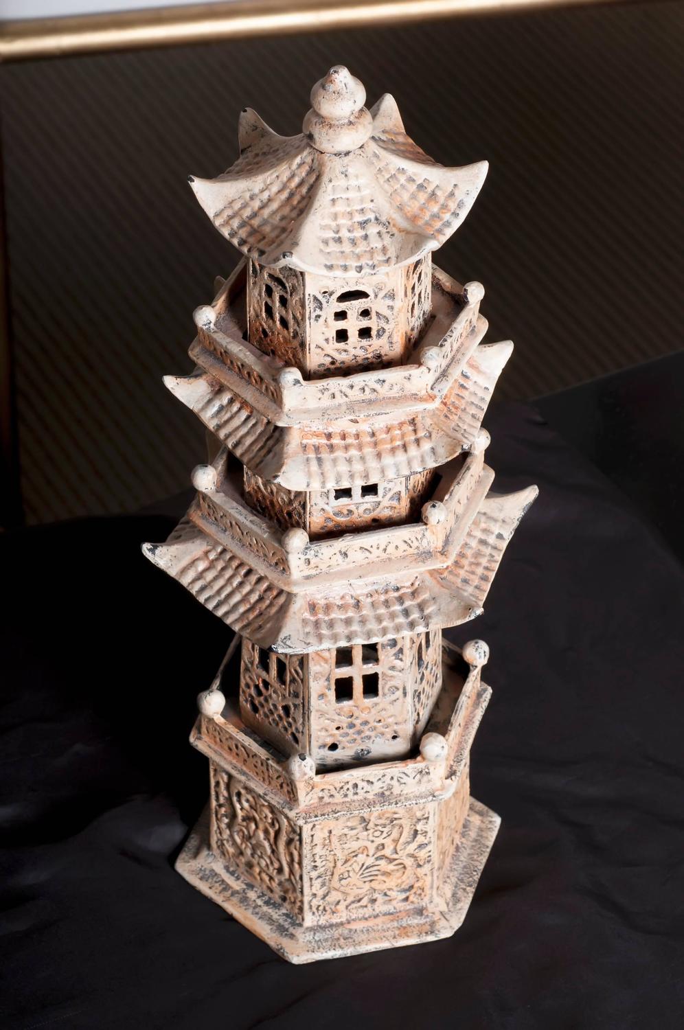 Vintage Metal Pagoda Tower at 1stdibs