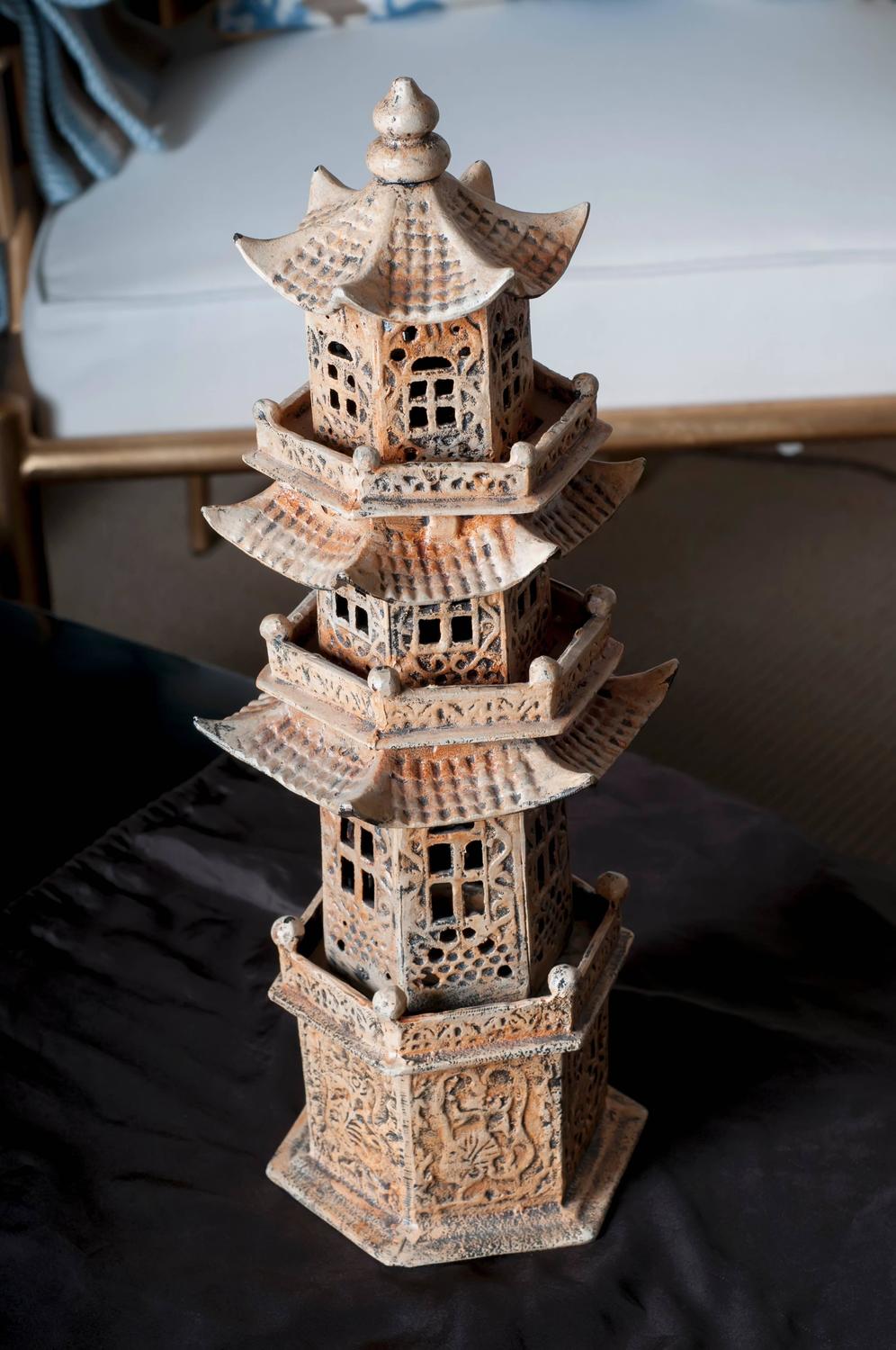 Vintage Metal Pagoda Tower at 1stdibs