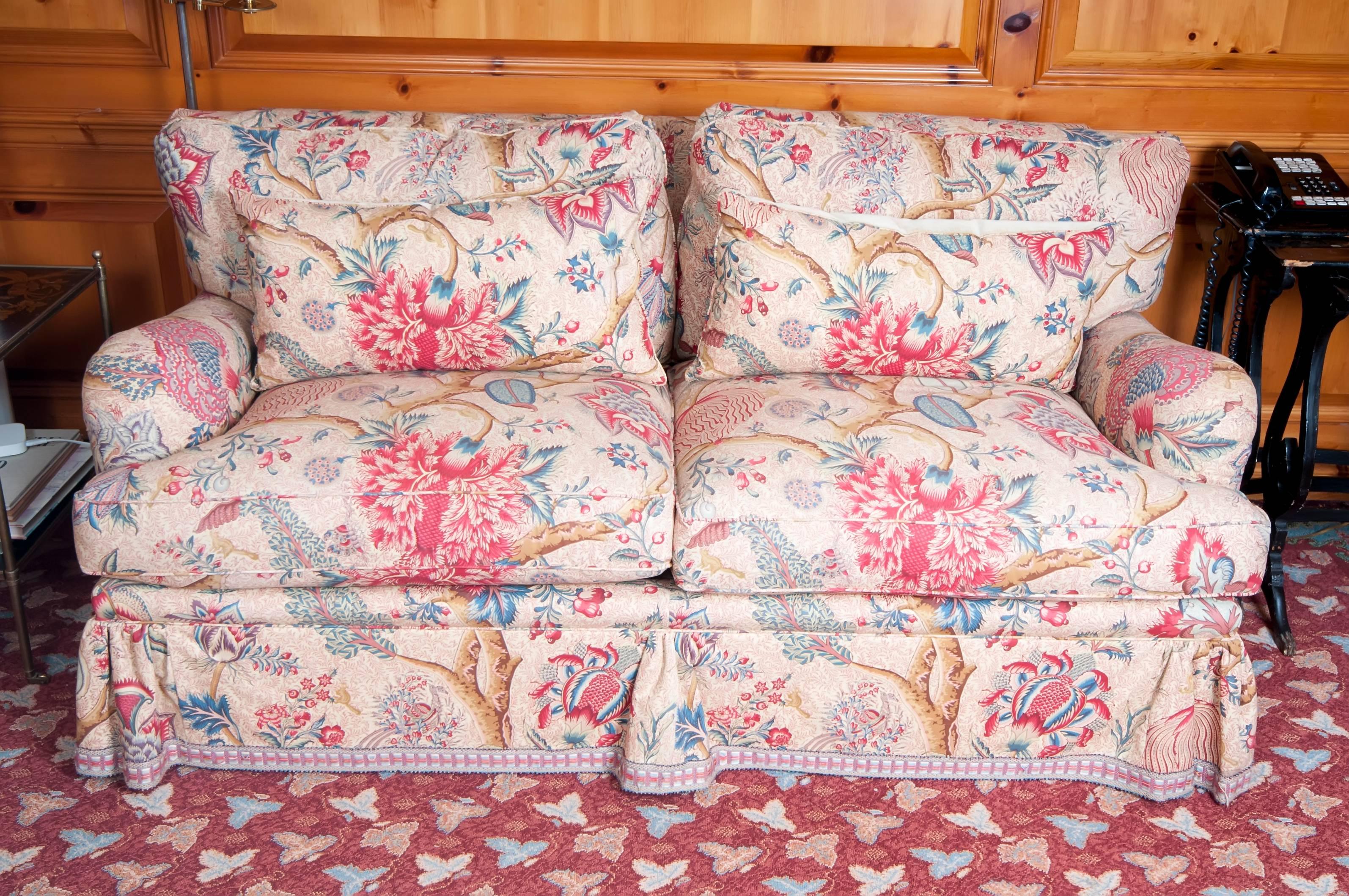Loveseat in Braquenié Fabric at 1stDibs | braquenie fabric, braquenie