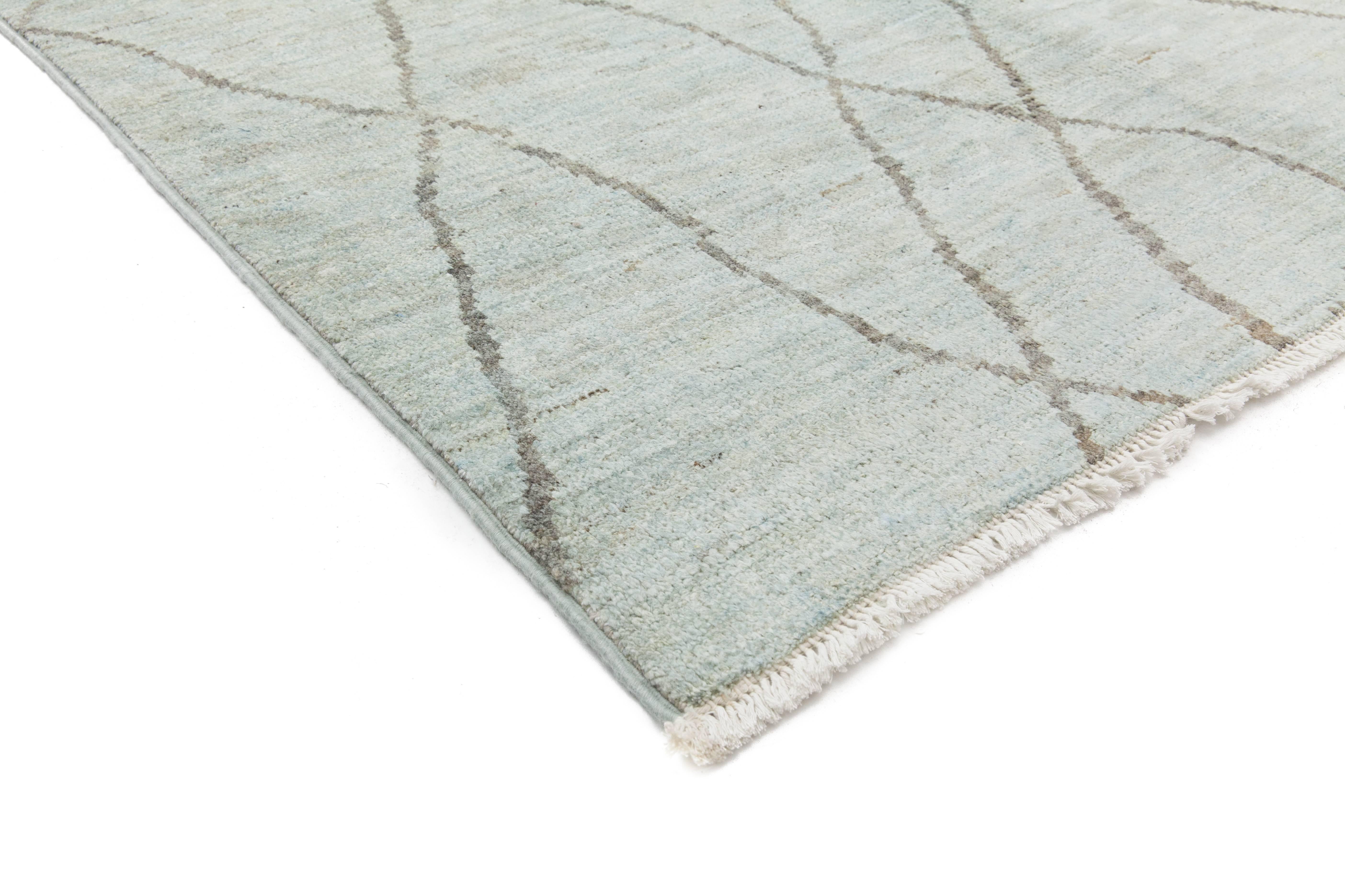 Blue Moroccan Area Rug at 1stDibs