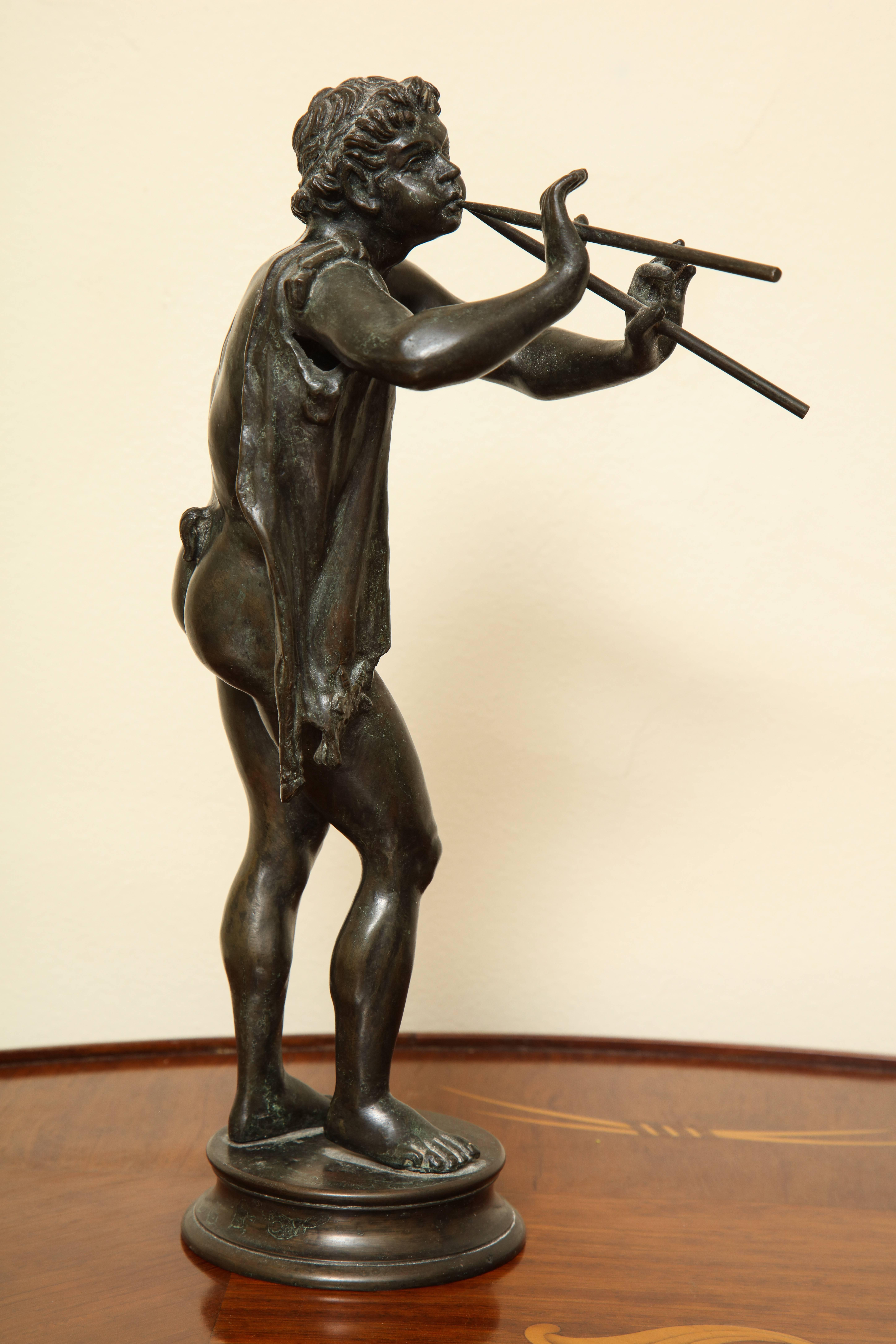 Midcentury Bronze of Pan Playing the Pipes at 1stDibs | bronze pipes ...