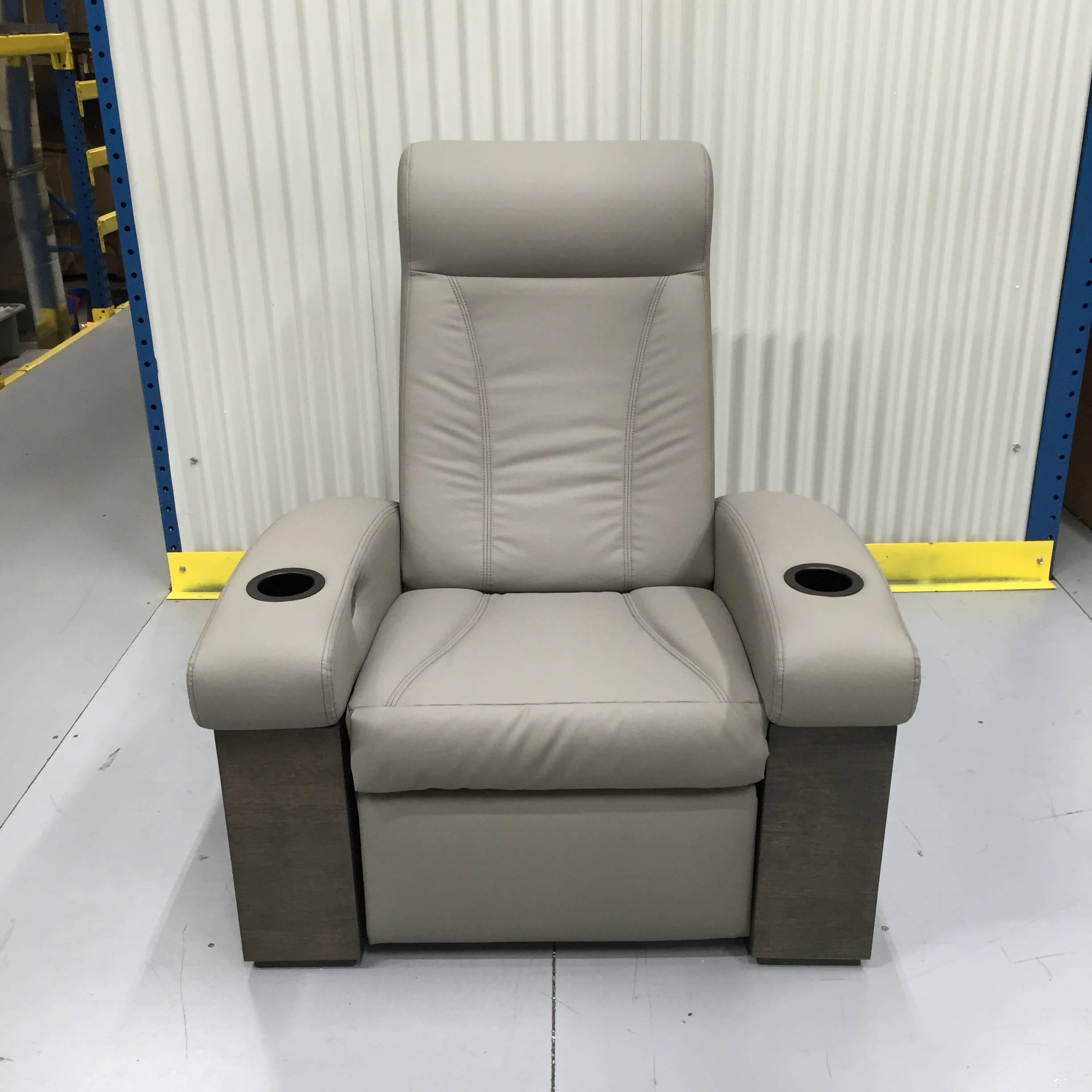 Set of Six Cineak Leather Media Chairs For Sale at 1stDibs | cineak ...