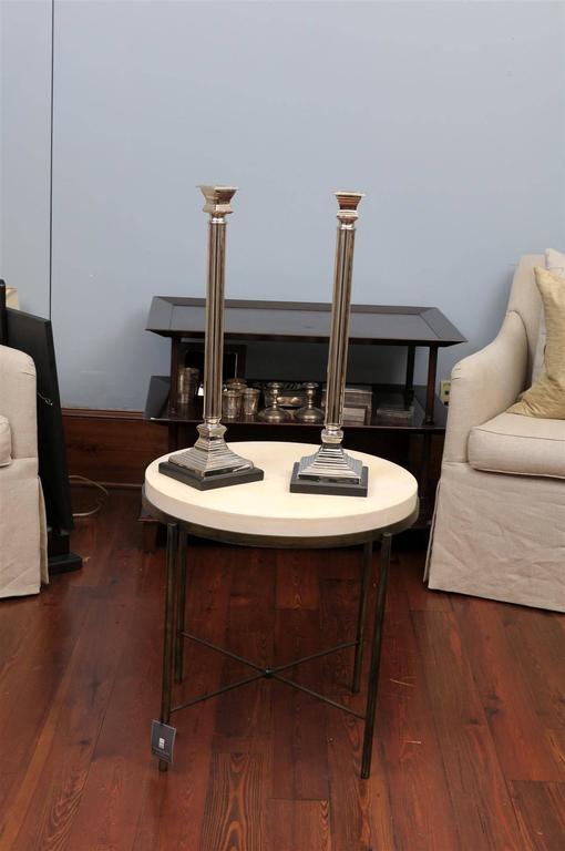 Extra Tall Silver Candlesticks For Sale at 1stDibs