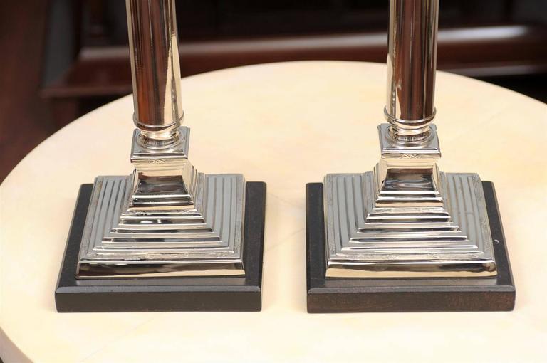 Extra Tall Silver Candlesticks For Sale at 1stDibs