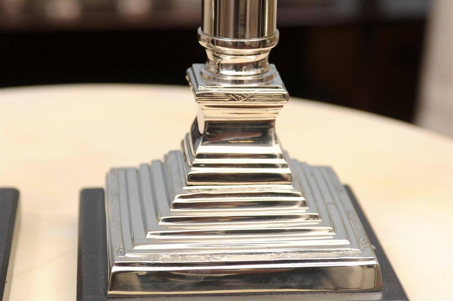 Extra Tall Silver Candlesticks For Sale at 1stdibs