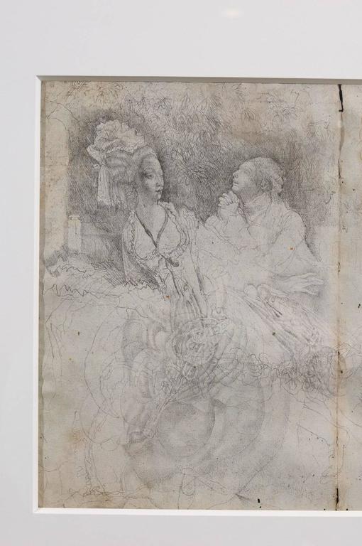 Jiri Anderle, Czech - Figure Study, monoprint: unique hand-altered ...