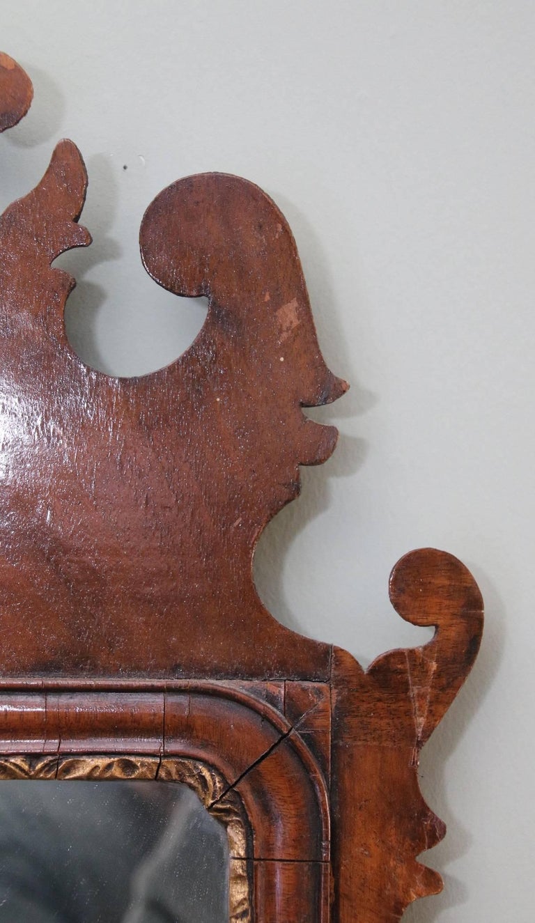 19th Century Chippendale Mahogany Mirror at 1stDibs