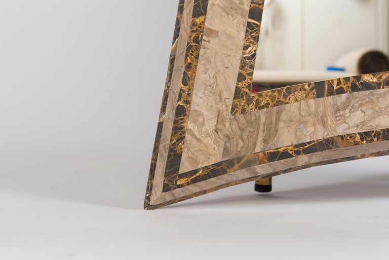 Tessellated Marble Mirror For Sale at 1stDibs