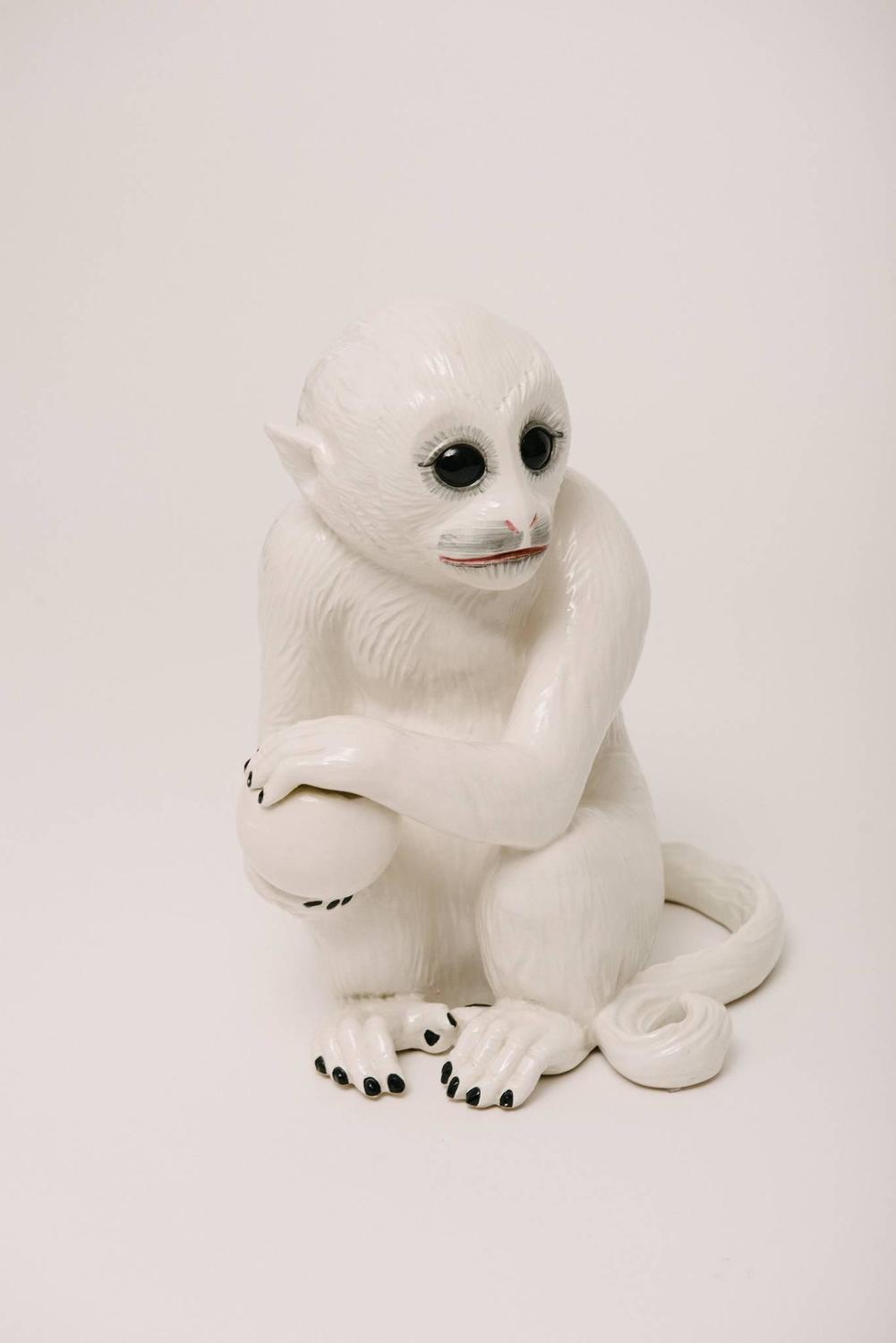 Vintage Italian Glazed Pottery Monkey at 1stdibs