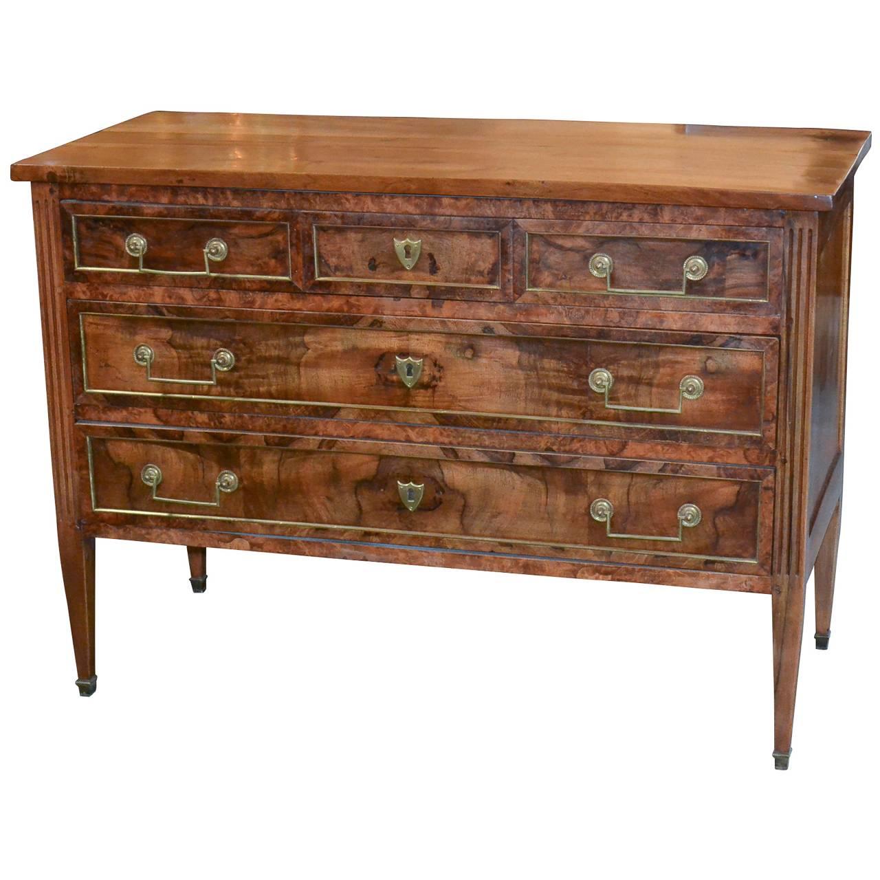 Period French Directoire Walnut Commode at 1stDibs